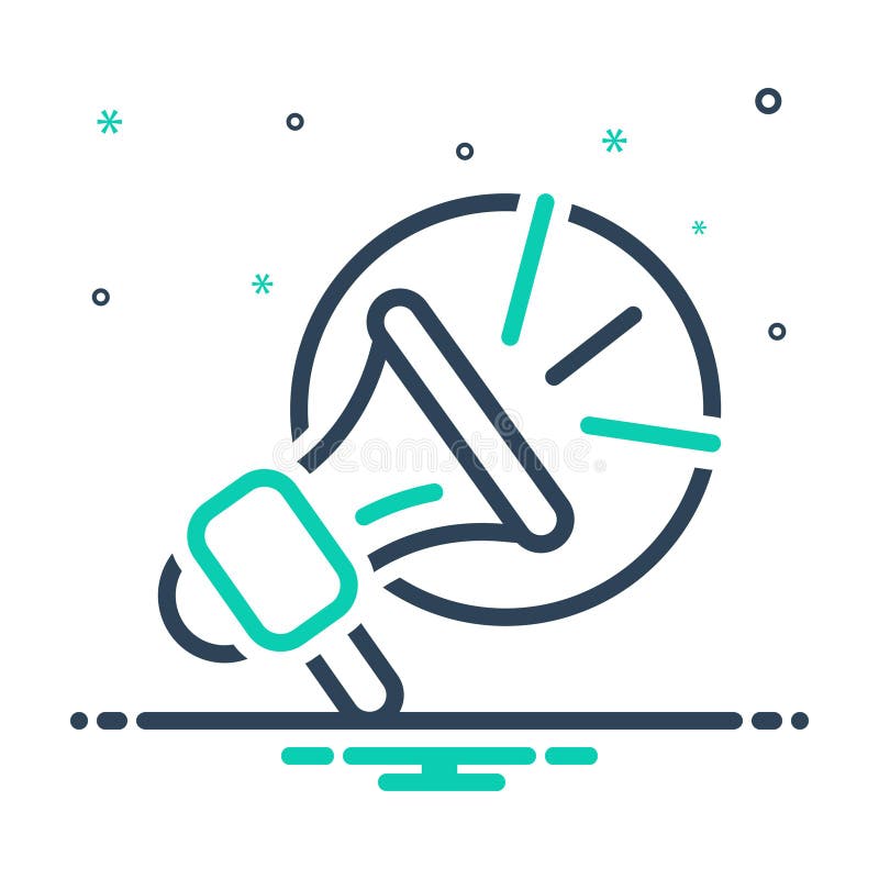 Mix Icon for Megaphone, Sound and Noise Stock Vector - Illustration of ...