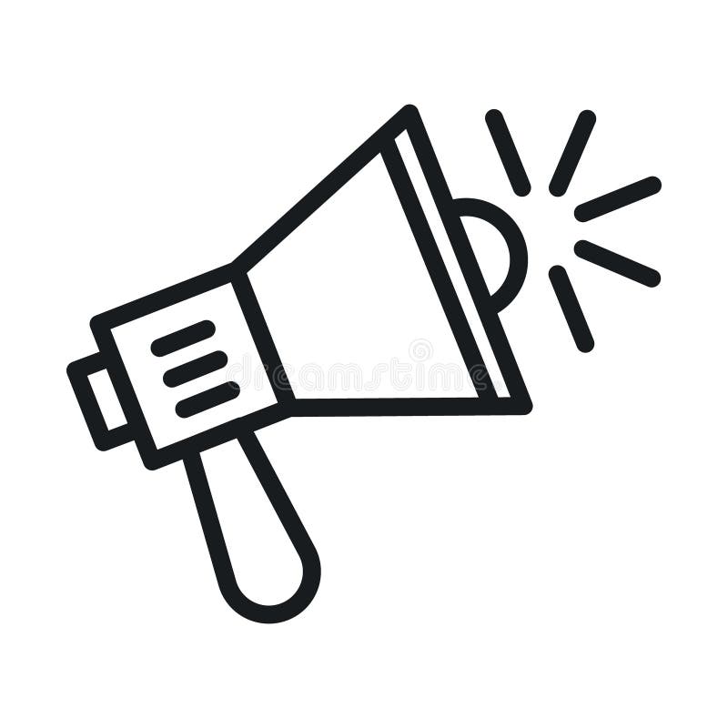 Megaphone Icon Perfect for Announcements and Marketing Stock Vector ...