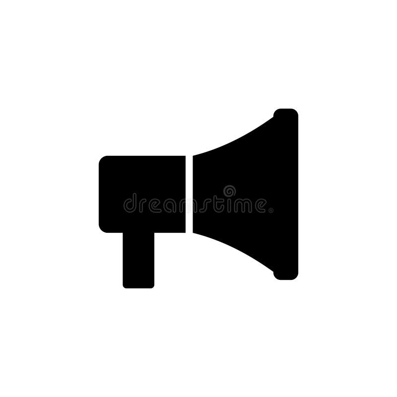 Megaphone Icon. Loudspeaker Icon Vector Stock Vector - Illustration of ...