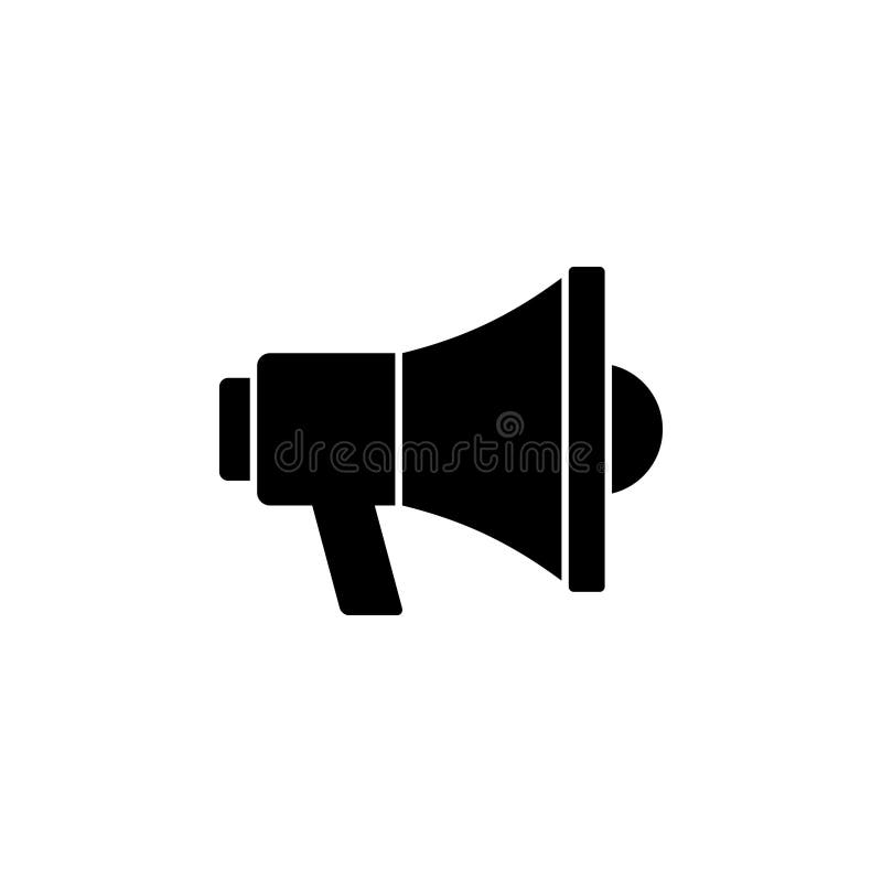 Megaphone Icon . Loudspeaker Icon Vector Stock Vector - Illustration of ...