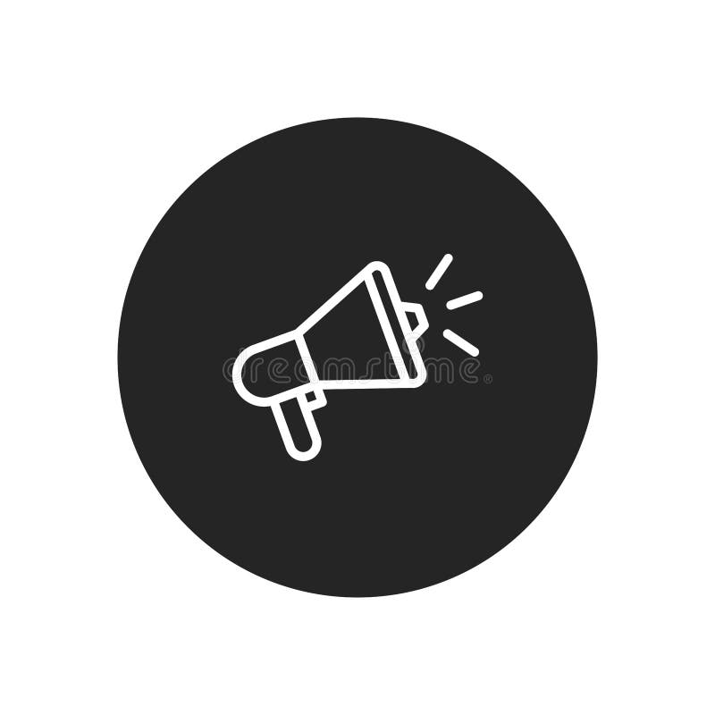 Megaphone Icon Vector. Simple Megaphone Sign in Modern Design Style for ...