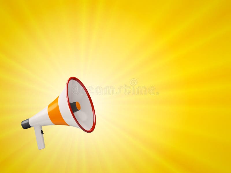 No megaphone sign stock vector. Illustration of phone - 25806280