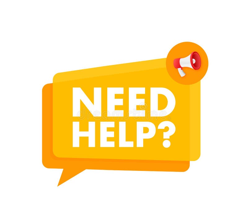 Man with Help banner stock vector. Illustration of cartoon - 83718793