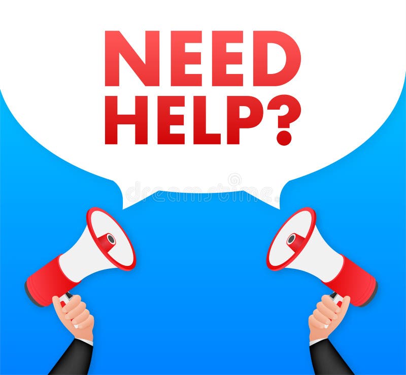 Man with Help banner stock vector. Illustration of cartoon - 83718793