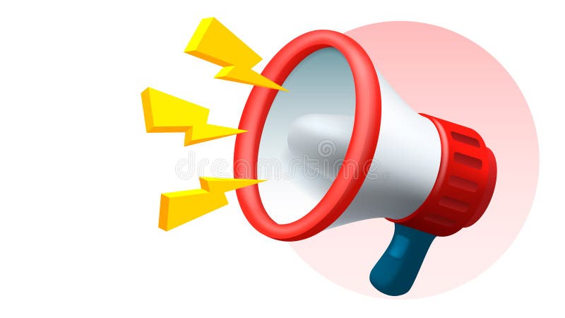 Megaphone Landing Page Banner Information, Business Communication ...