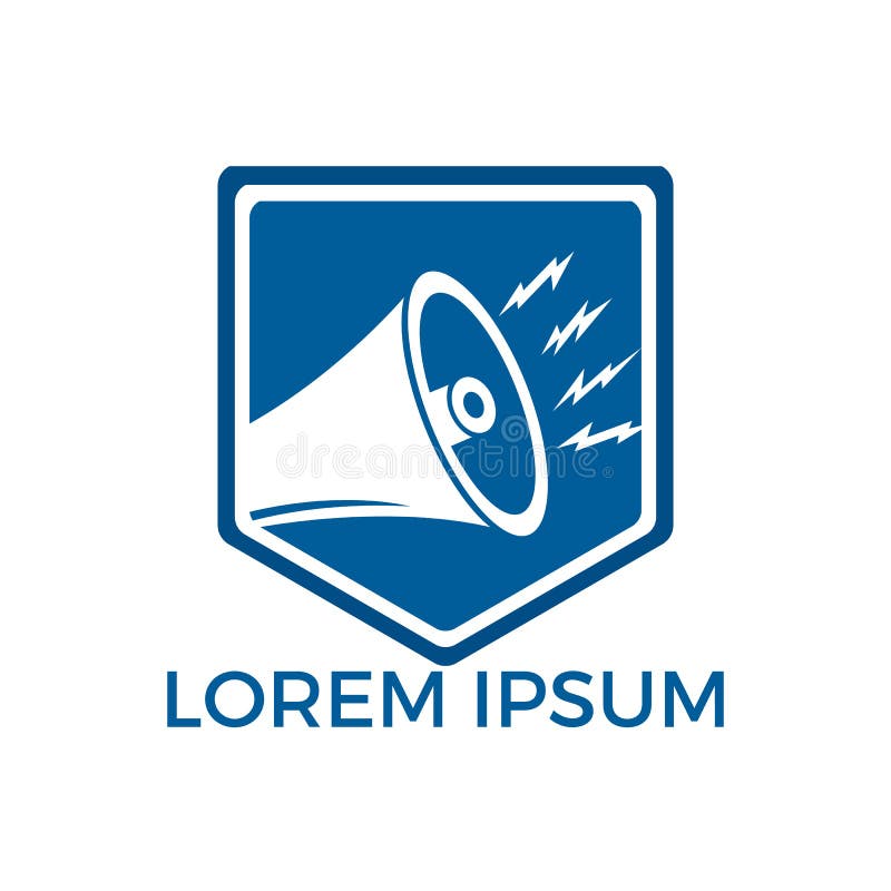 Megaphone logo design. stock vector. Illustration of chat - 116068137