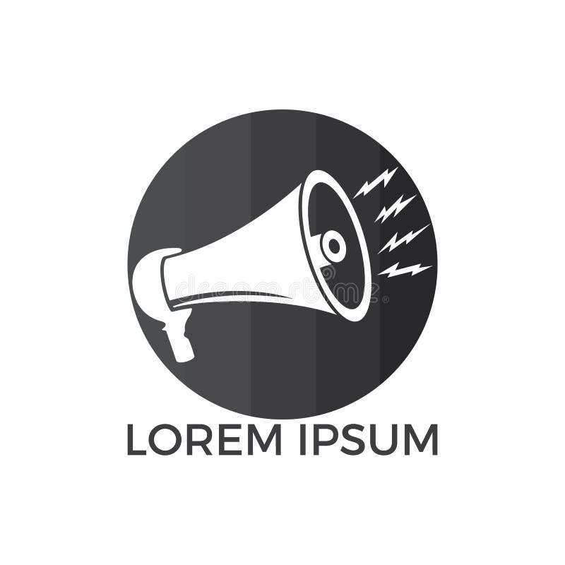 Megaphone logo design. stock vector. Illustration of internet - 116068529