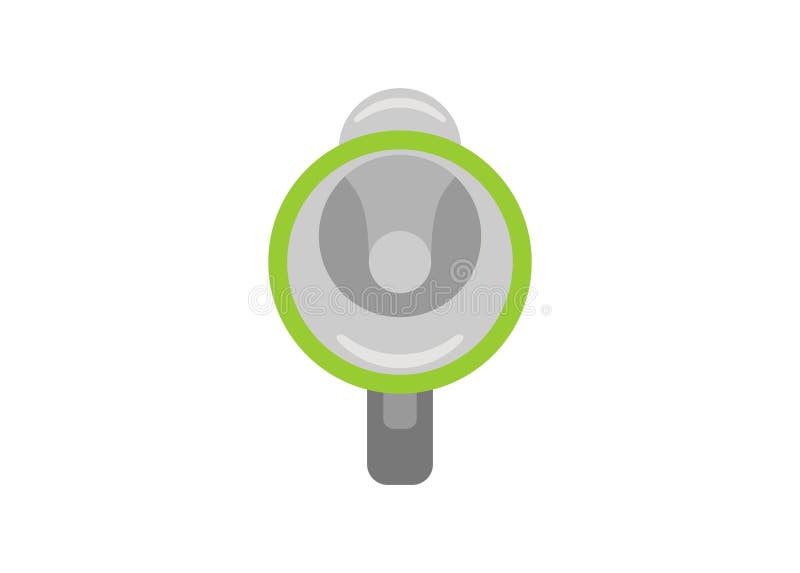 Megaphone. Loud Speaker. Simple Flat Illustration. Front View. Stock ...