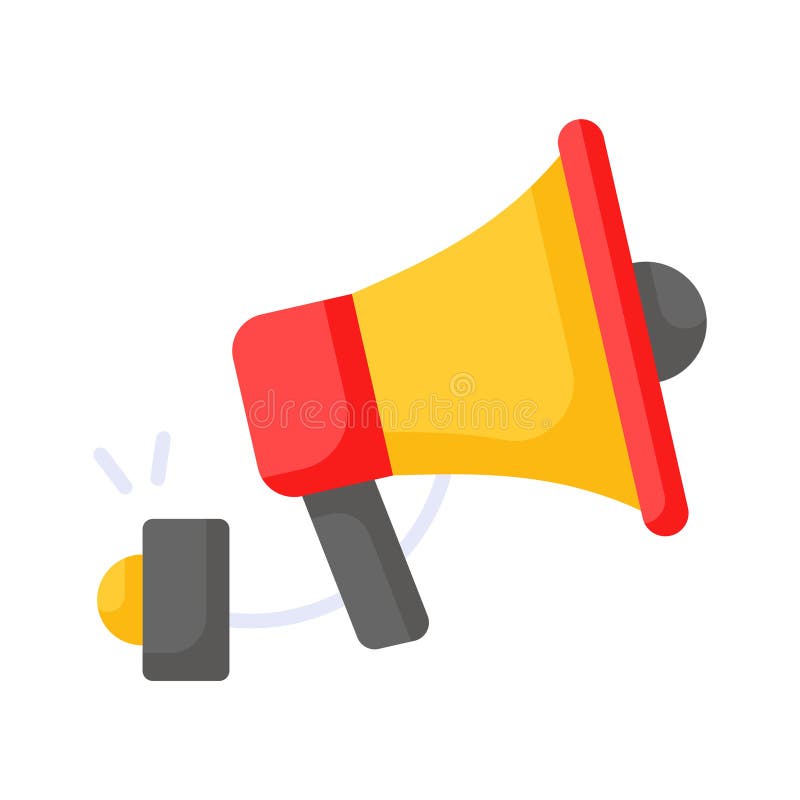 Megaphone, Loudspeaker, Election Campaign Vector Design Stock Vector ...