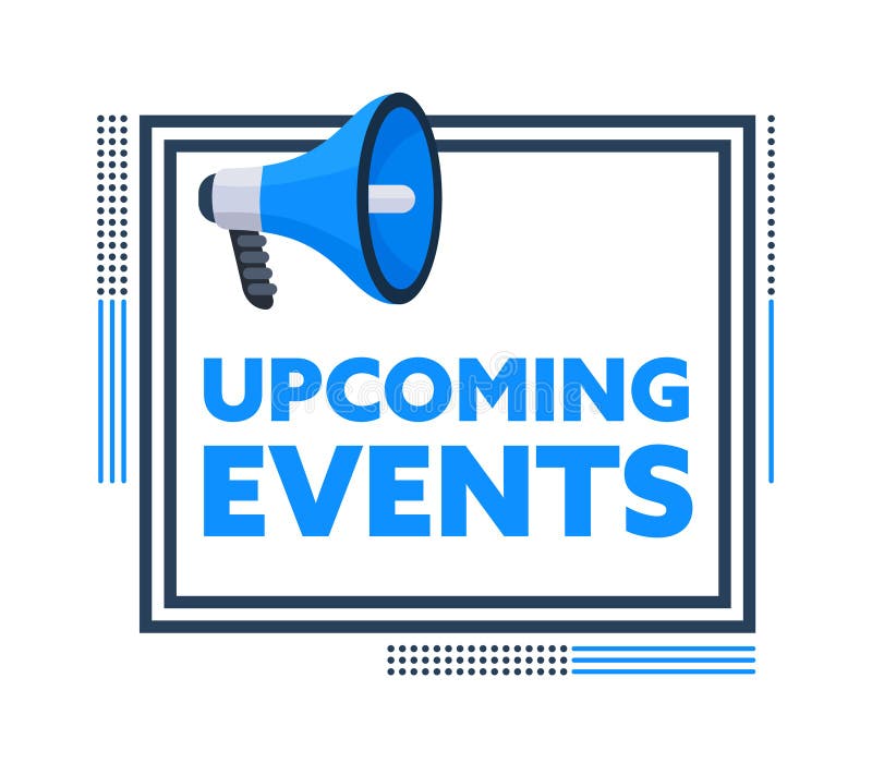 Megaphone Making Advertising for Upcoming Events Stock Illustration ...