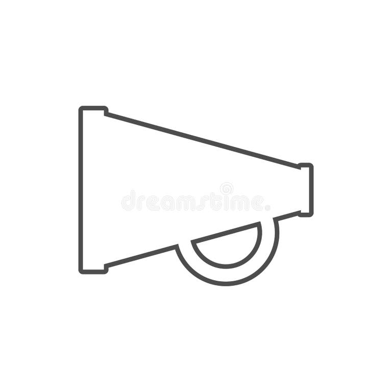 Megaphone Mechanical Icon. Element of Cyber Security for Mobile Concept ...
