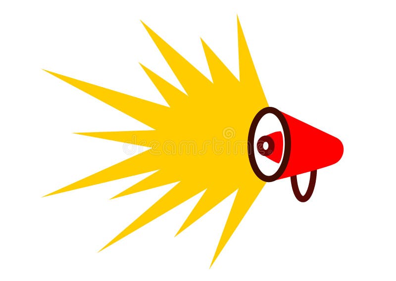 Megaphone stock illustration. Illustration of llamar - 86932083