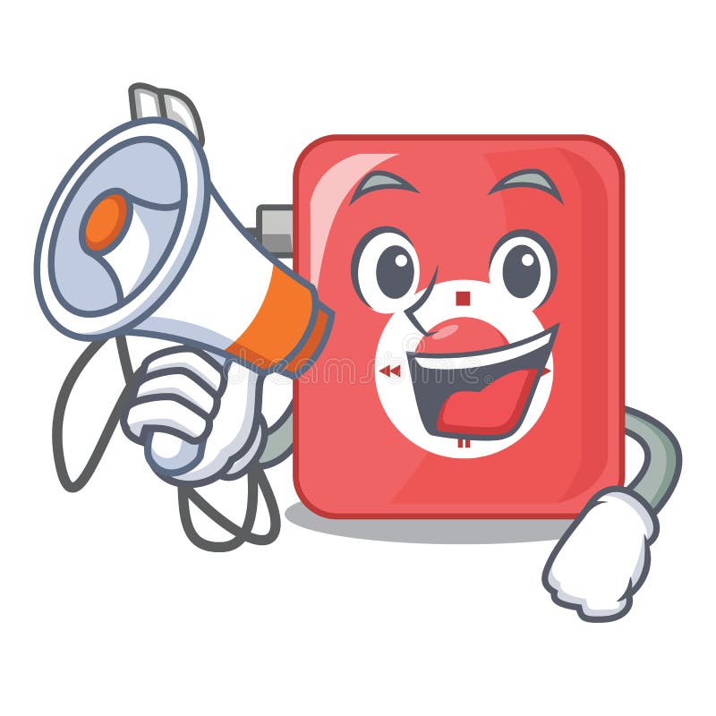 With Megaphone Mp3 Player in the Cartoon Shape Stock Vector ...