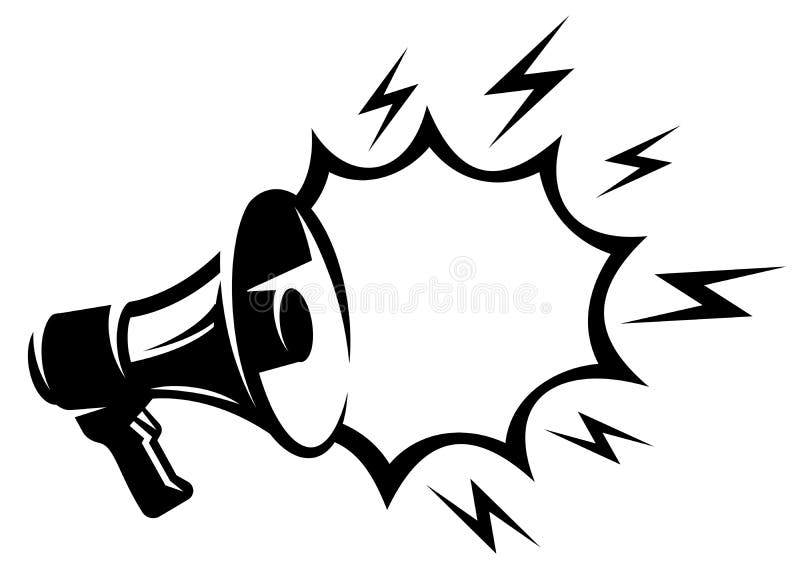 Megaphone with Place for Text. Discounts and Sales. Elements for Design ...