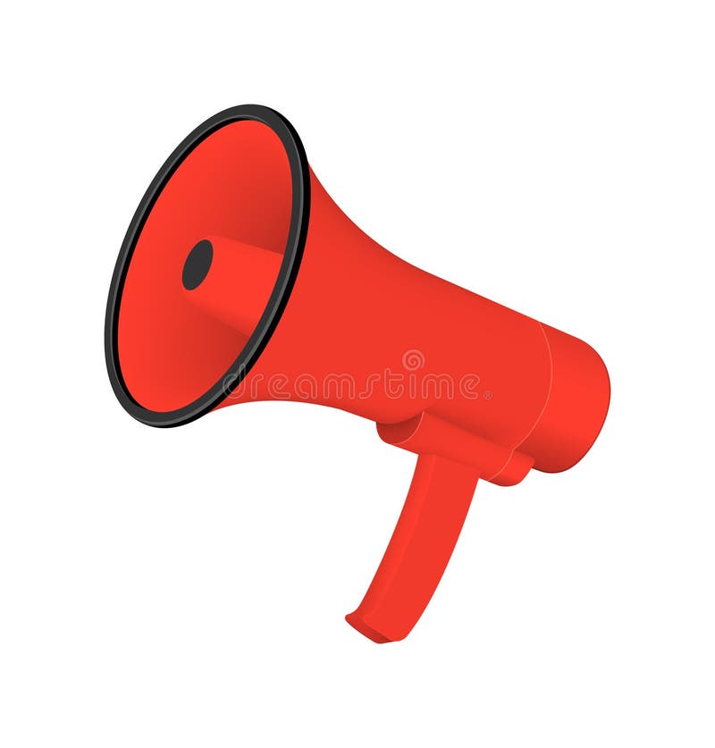 Megaphone ( Red Color ) Vector Illustration Stock Illustration ...