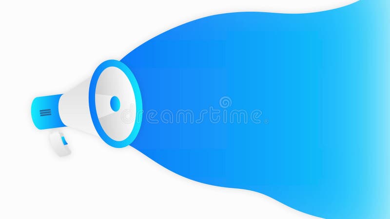 Megaphone REFER a FRIEND Countdown Template with Blue Objects on White ...