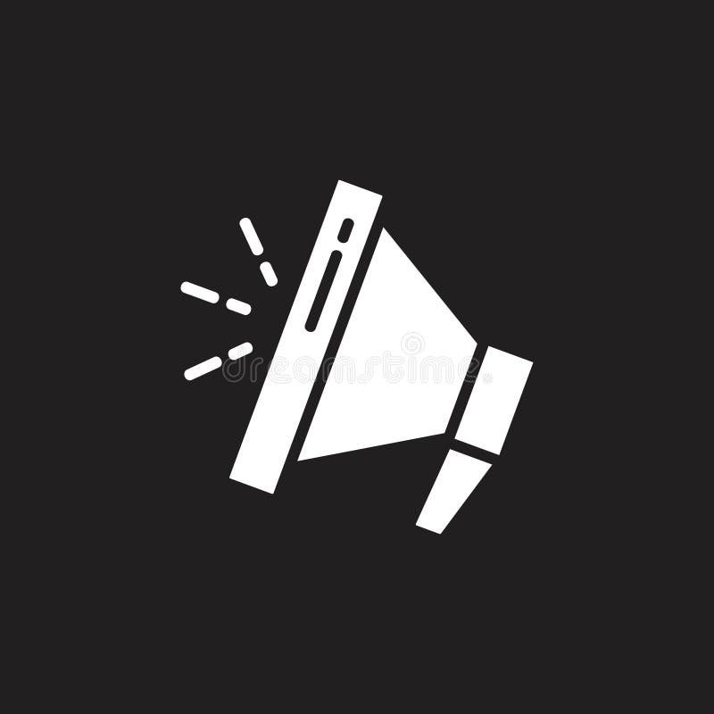 Megaphone Simple Geometric Symbol Logo Vector Stock Vector ...
