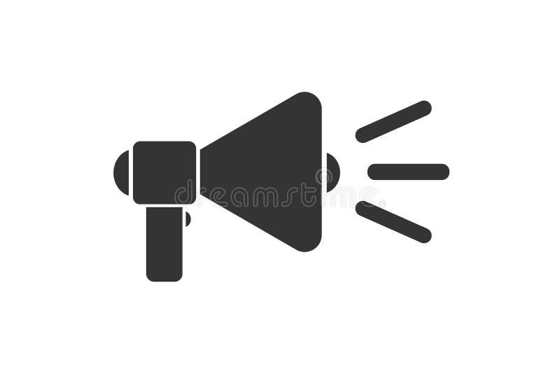 Megaphone. Simple Icon. Flat Style Element for Graphic Design. Vector ...