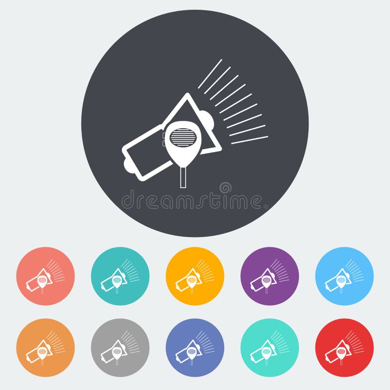 Megaphone single icon. stock vector. Illustration of device - 90294811