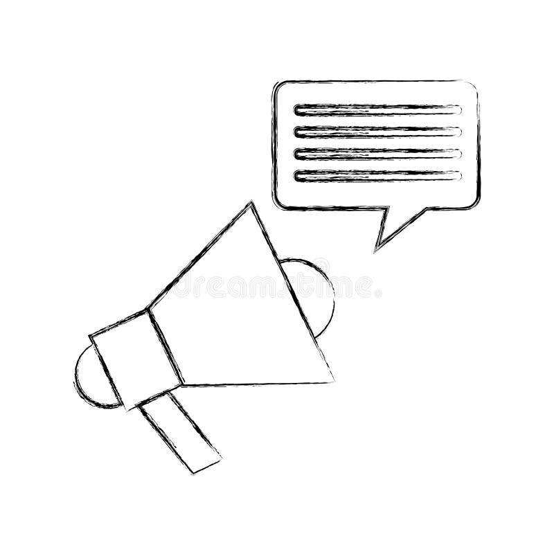 Megaphone Sound with Speech Bubble Stock Vector - Illustration of ... Megaphone Sound with Speech Bubble Stock Vector - Illustration of ...
