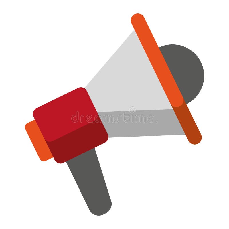 Megaphone speaker cartoon stock vector. Illustration of attention ...