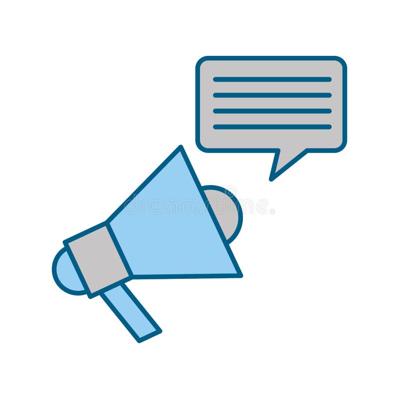 Megaphone talk person stock vector. Illustration of sound - 95264630