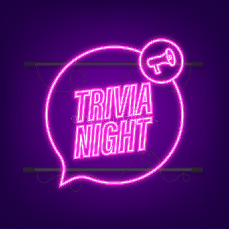 Trivia Night Neon Sign Stock Illustrations – 300 Trivia Night Neon Sign ...