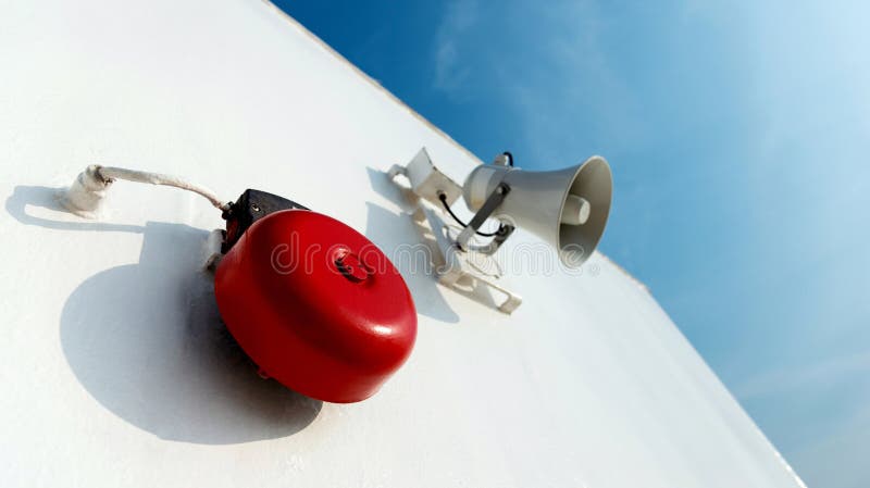 Megaphone Used for Emergency Alarms Stock Image - Image of marine ...