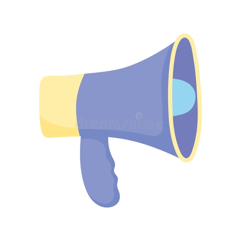 Megaphone voice icon stock vector. Illustration of communication ...