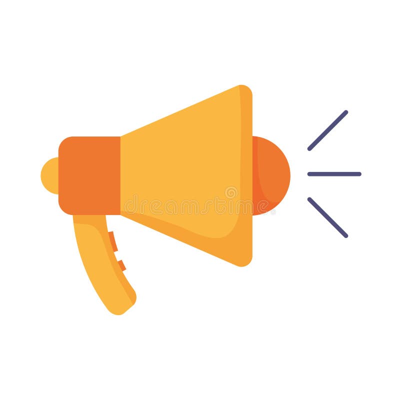 Megaphone voice icon stock vector. Illustration of isolated - 232219551