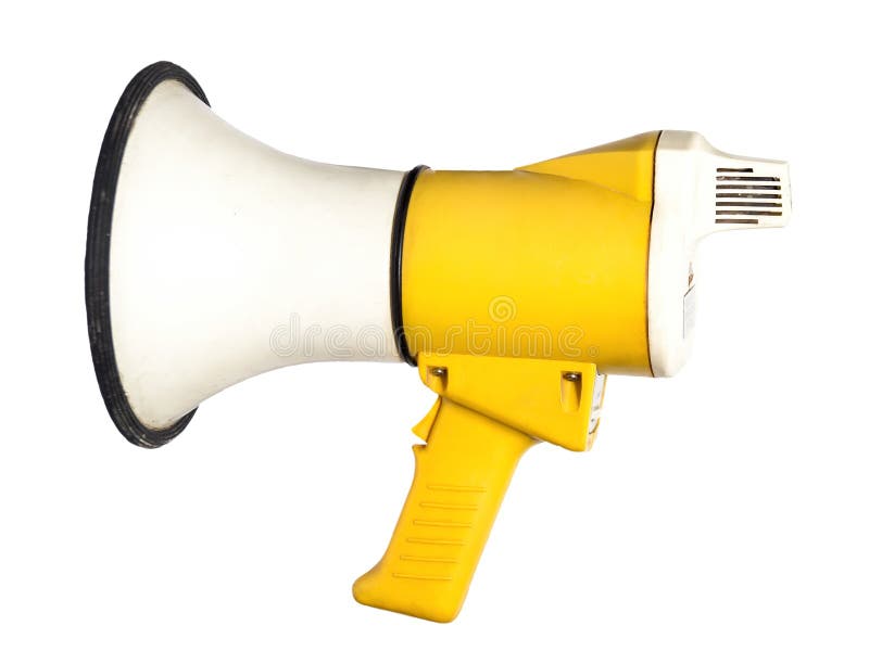 Megaphone Upright stock image. Image of high, broadcasting - 76065851