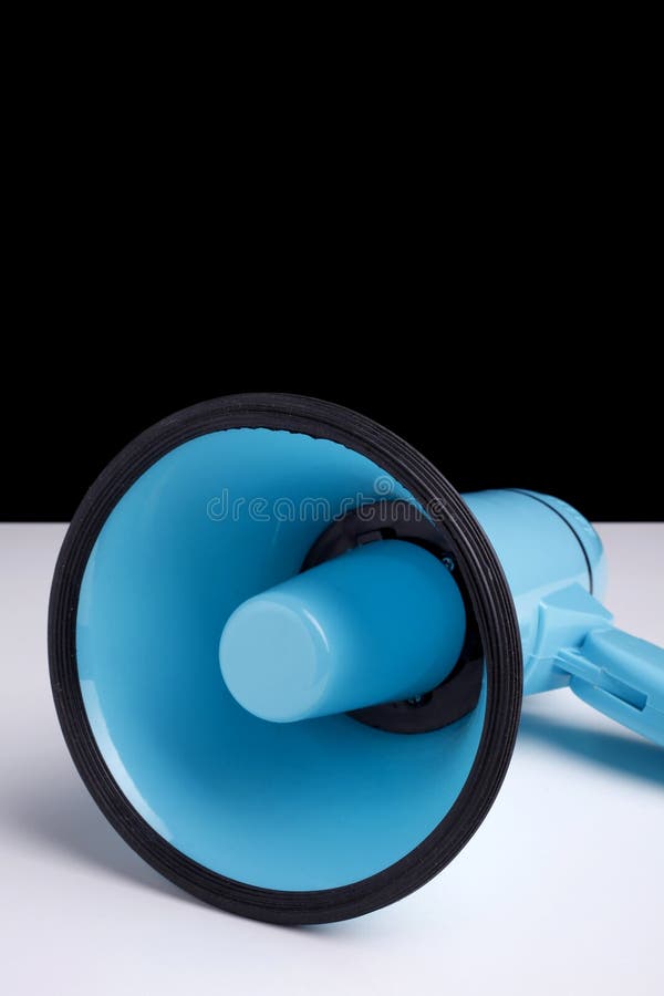 Megaphone on the White Table Stock Image - Image of alert, advert ...