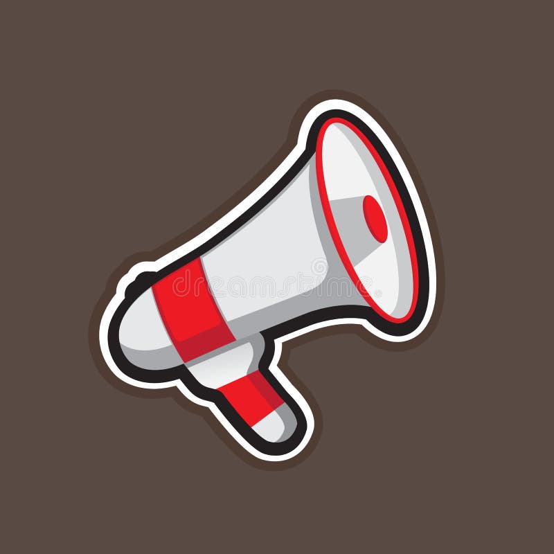 Megaphones cartoon stock vector. Illustration of voice - 53067723