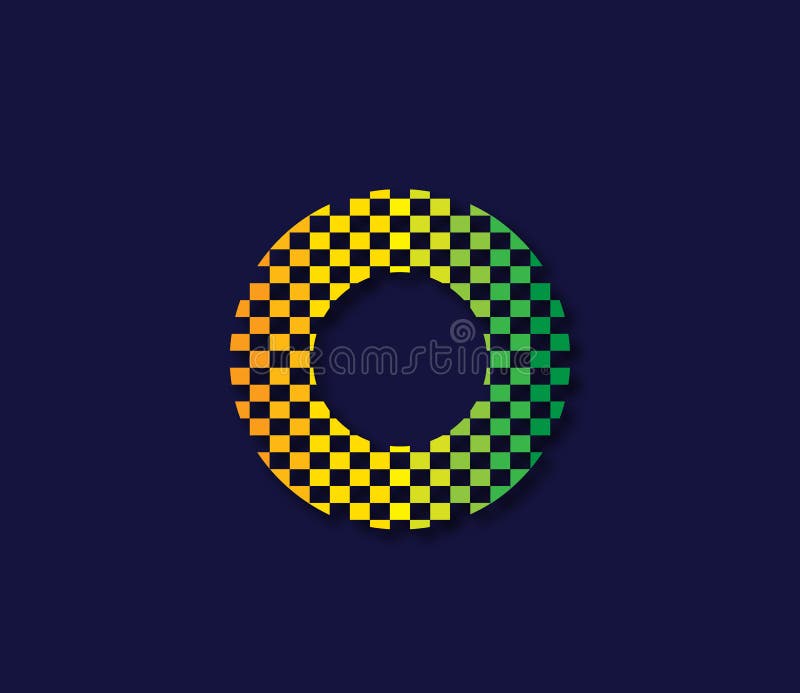 O Megapixels Creative Logo Design Concept Stock Vector - Illustration ...