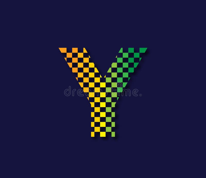 Y Megapixels Creative Logo Design Concept Stock Vector - Illustration ...