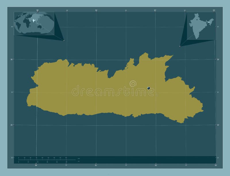Meghalaya, India. Solid. Capital Stock Illustration - Illustration of ...