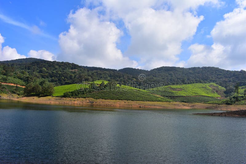 Meghamalai River and High Wavy Mountains Stock Image - Image of ...
