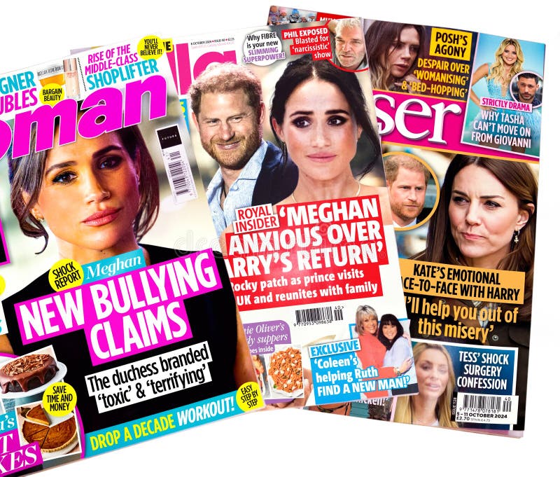 Meghan Markle and Prince Harry Headlines Editorial Stock Image - Image ...