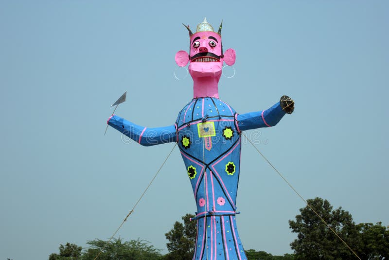 Meghnath Effigy In A Ground Stock Image - Image of vivid, colour: 16686257