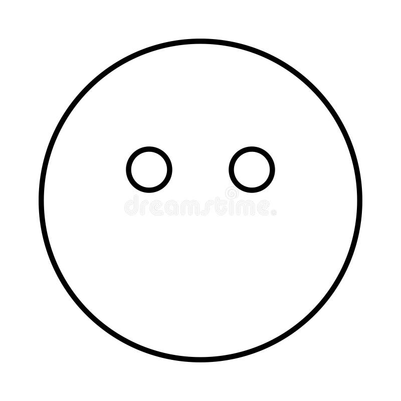 Meh blank Emoji Icon stock vector. Illustration of design - 257537836