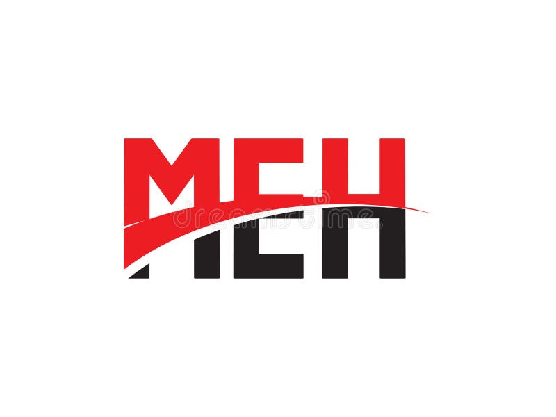 MEH Letter Initial Logo Design Stock Vector - Illustration of abstract ...