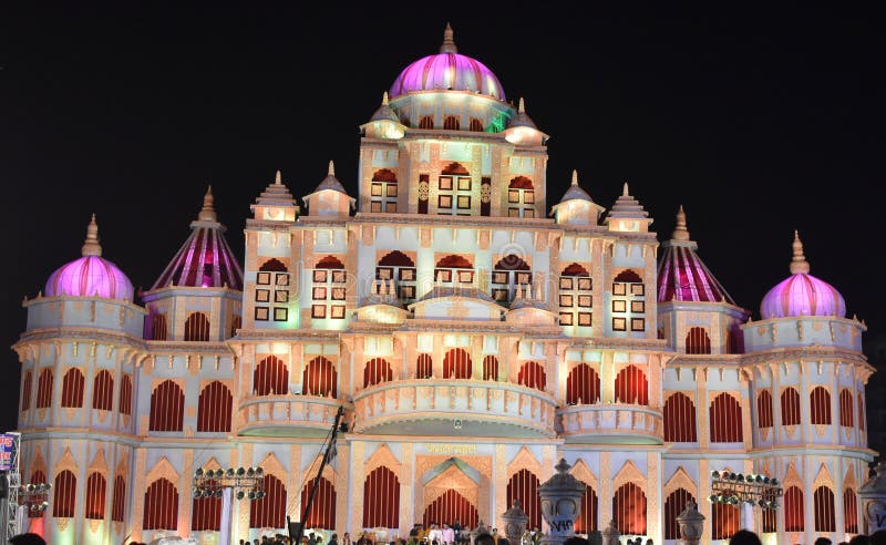 This Mehal is Looking so Beautiful in Night Editorial Photo - Image of ...