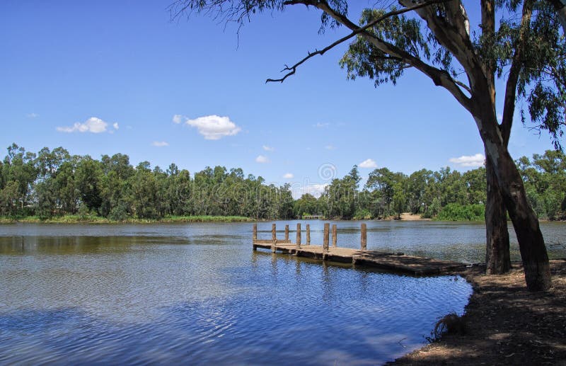 Mehi River in Moree in Australia Stock Photo - Image of landscape ...