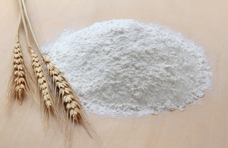 Mehl und Weizen stockbild. Bild von ernten, gesund, korn - 23485735