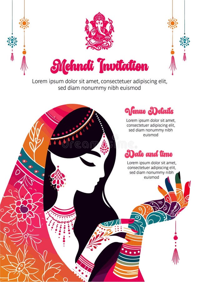 Mehndi Template stock vector. Illustration of culture - 310056799
