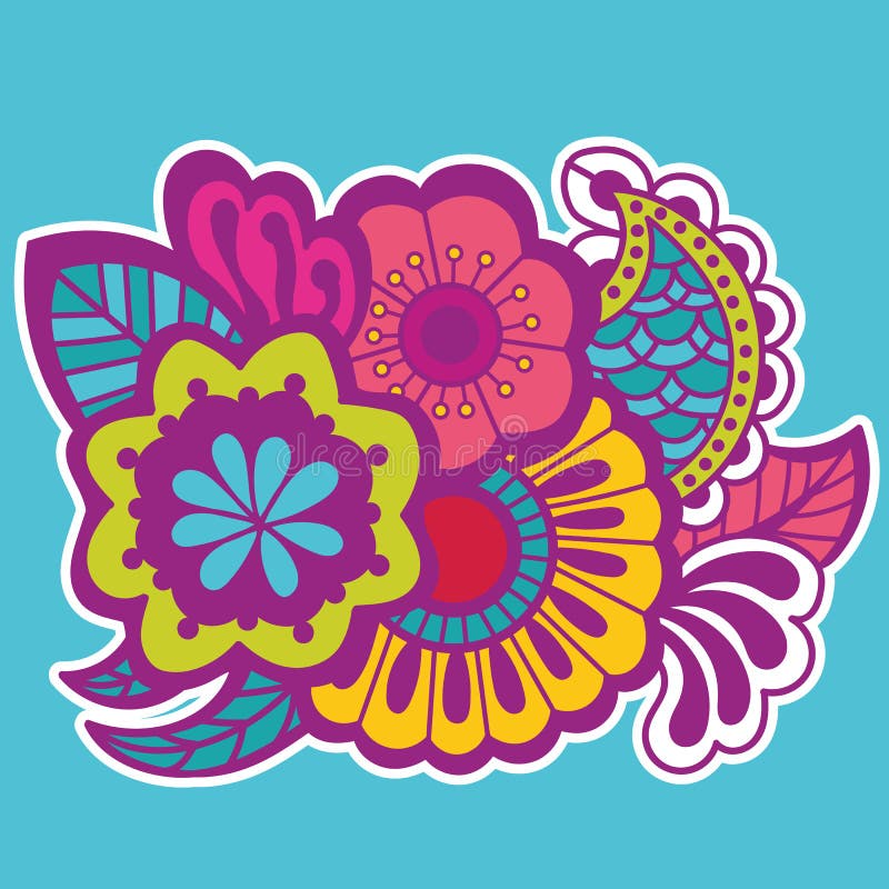 Mehndi design. Patterns. stock vector. Illustration of lace - 91783492