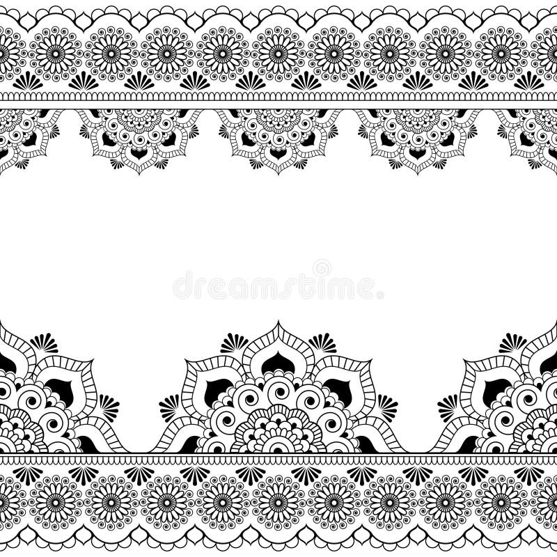 Henna Card stock illustration. Illustration of asian - 26174954