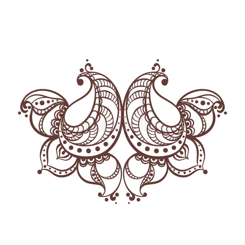 Mehndi Template Illustration Stock Vector - Illustration of design ...