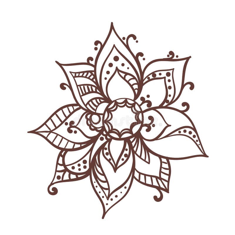 Mehndi Template Illustration Stock Vector - Illustration of paisley ...