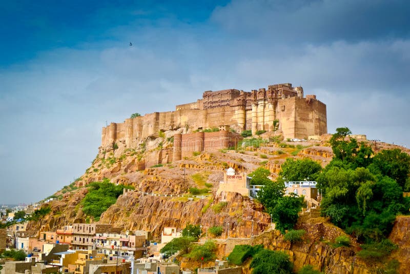 Mehrangarh Fort, Jodhpur, Rajasthan, India. Indian Palace Stock Image ...